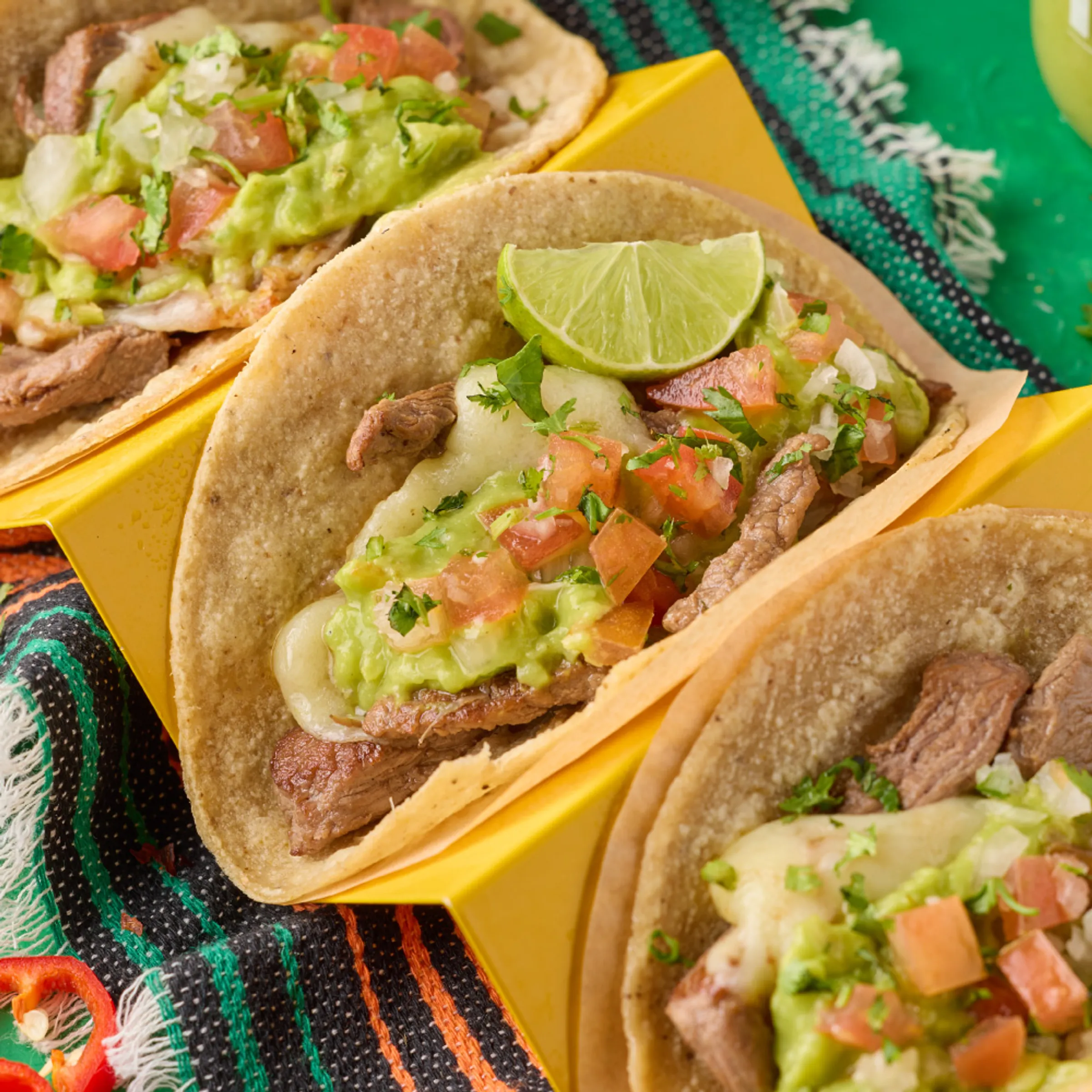 Taco Carne Asada con queso - Wajaca Restaurante de comida mexicana a ...