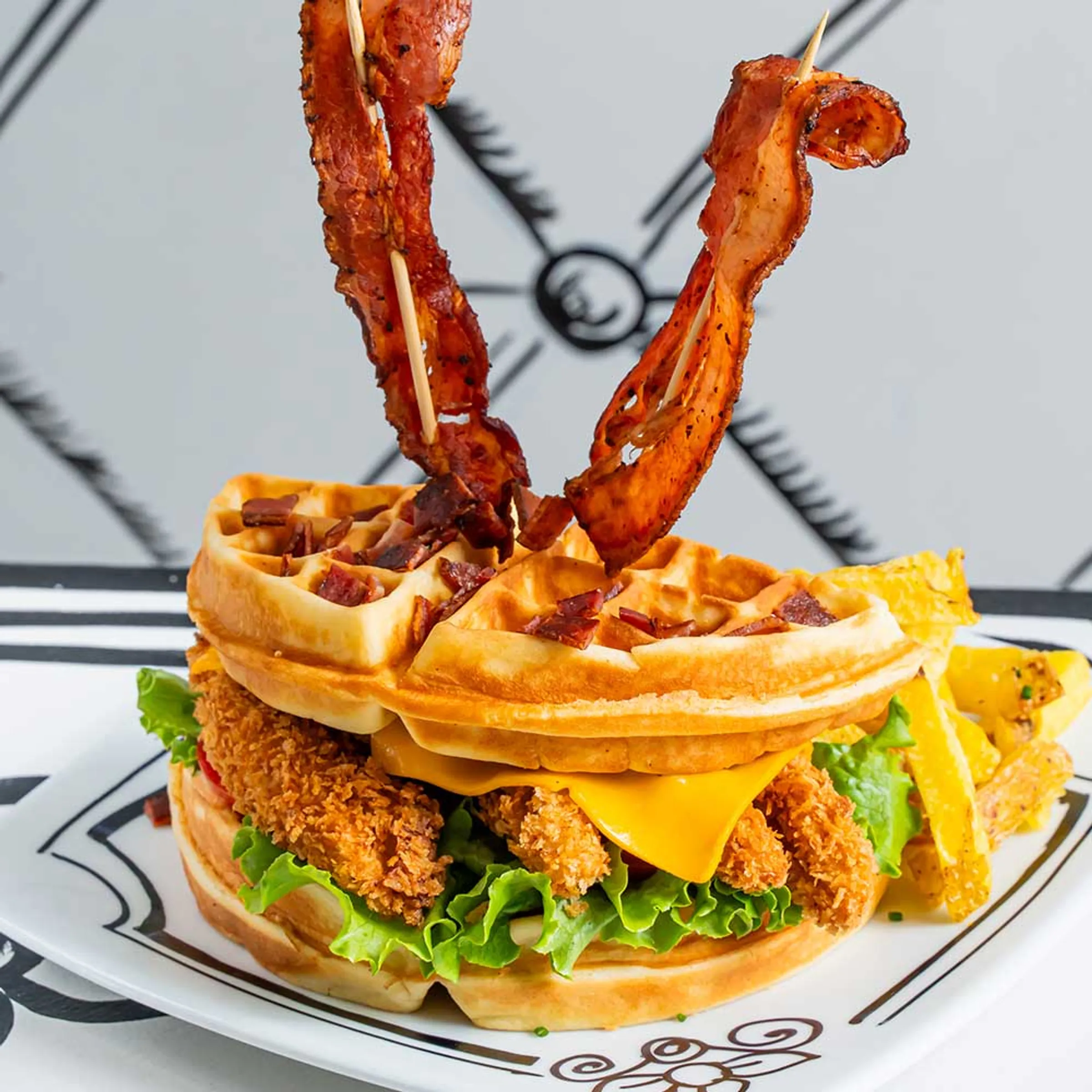 Chicken waffle - H-elarte | Restaurante