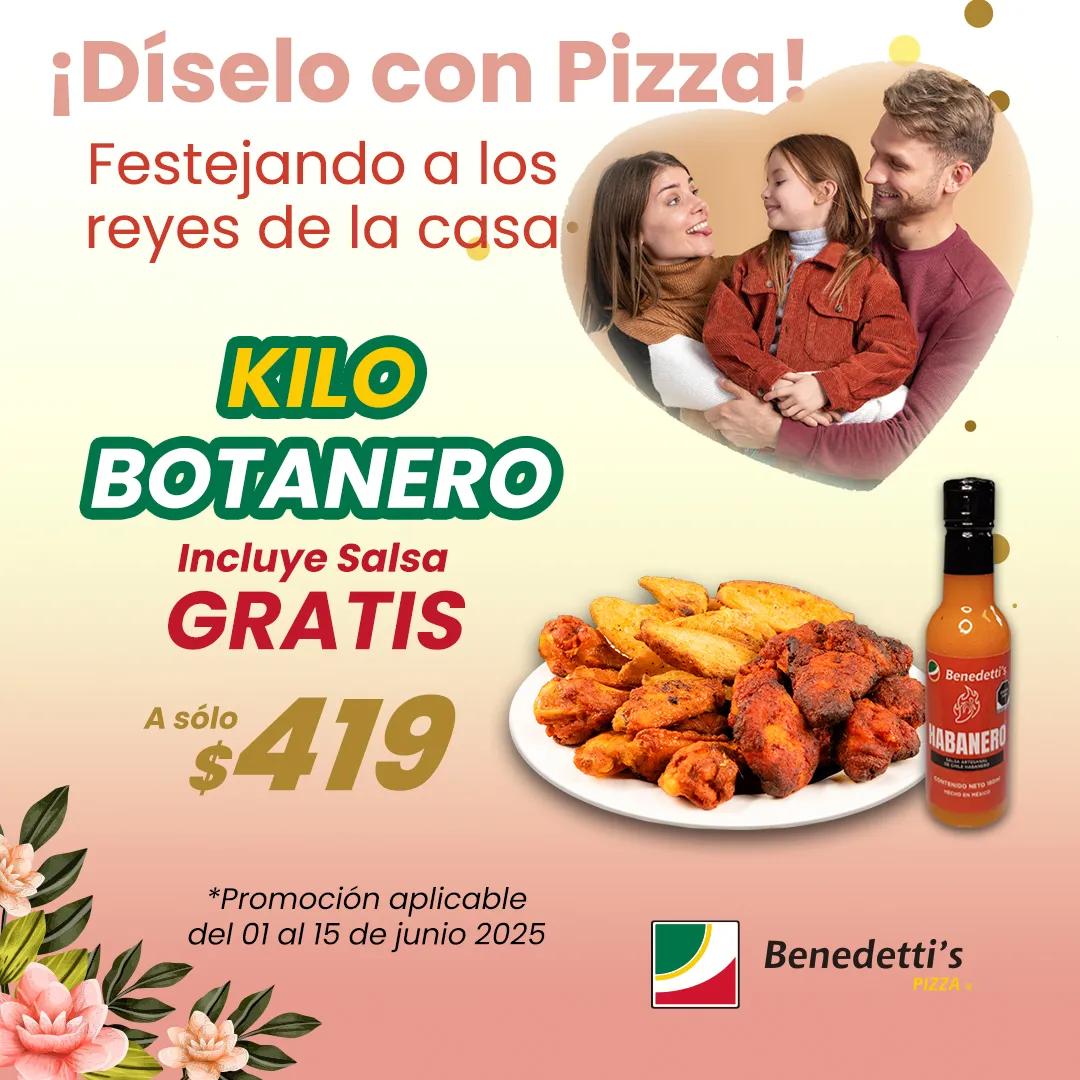 Kilo botanero + Salsa gratis - Benedetti's Pizza a domicilio I comida ...