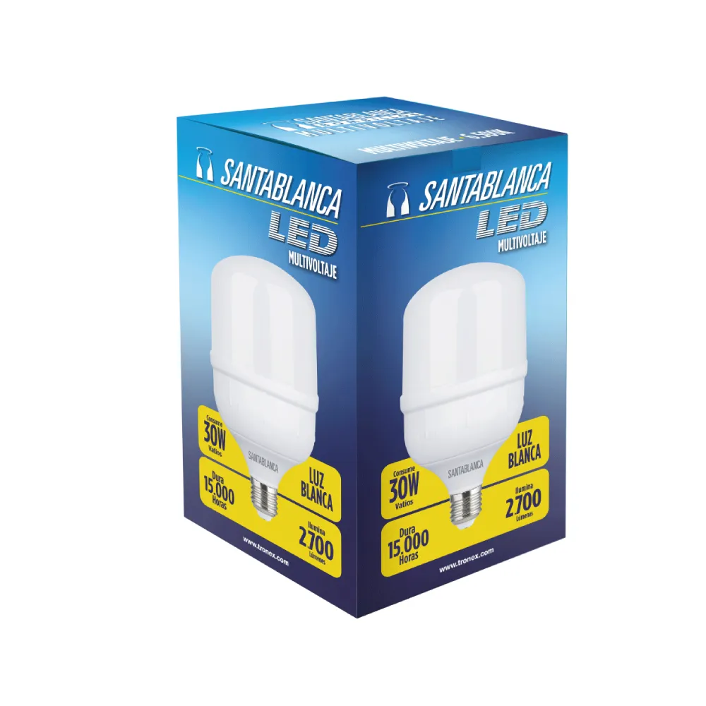 Bombilla led santablanca 30w luz blanca x 1 un - Supermercados La 80 ...