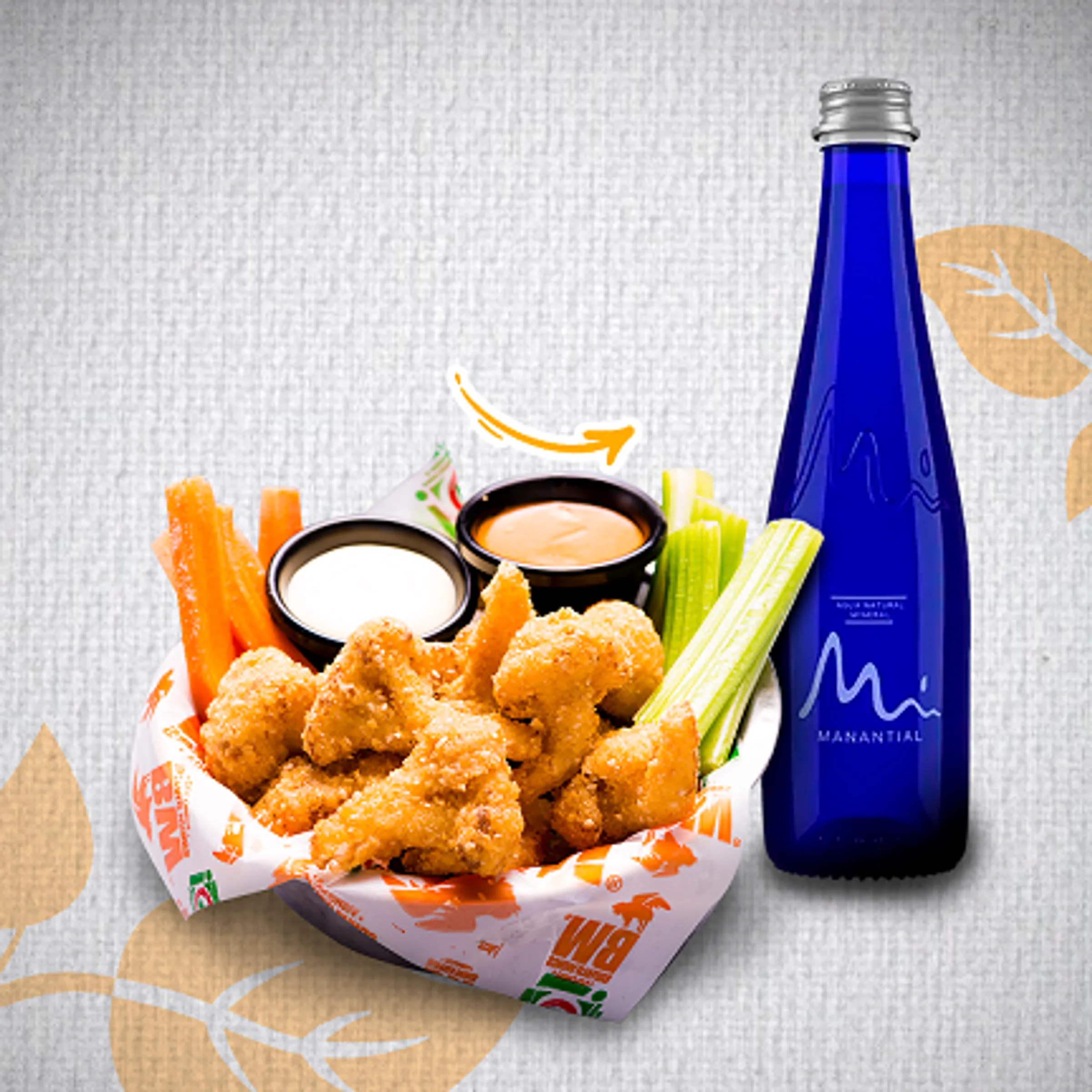 Combo Veggie - Buffalo Wings | Ordena online