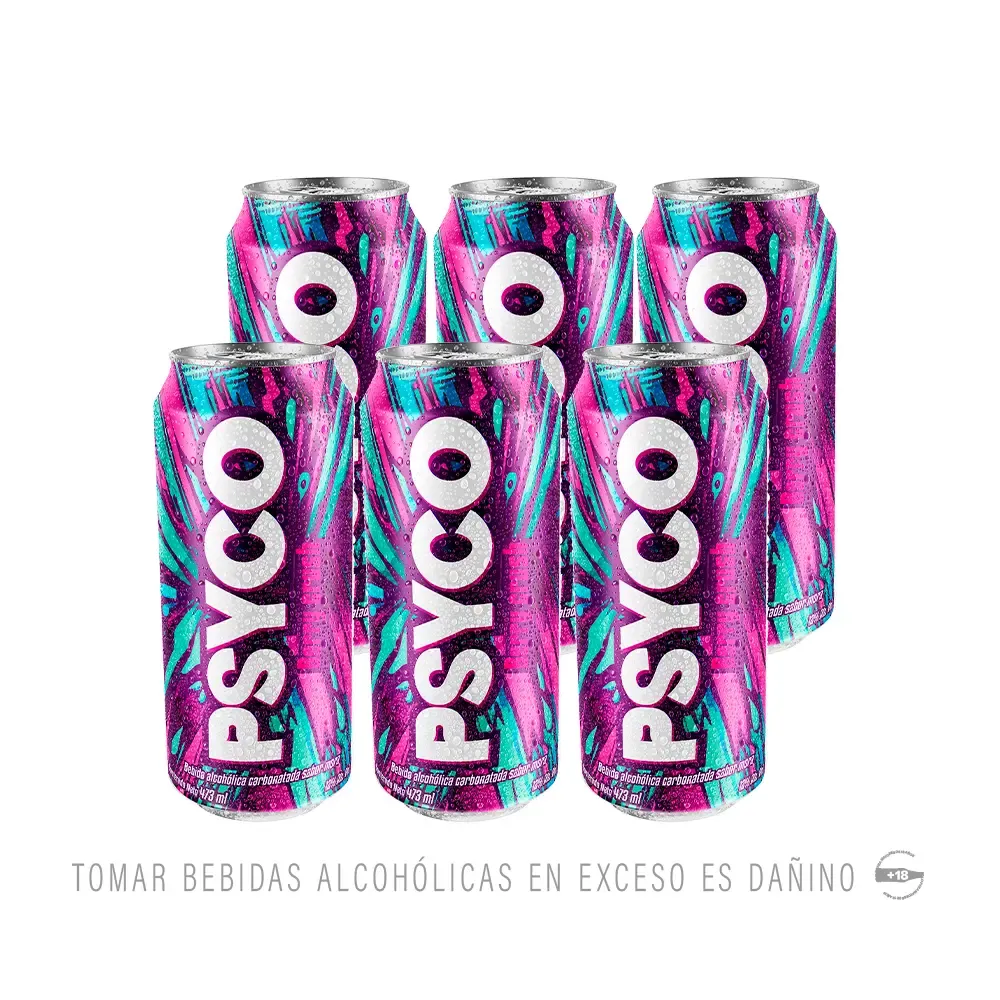 Pack 6 Psyco Berry Crush 473 Ml - Tambo | Cada vez más cerca