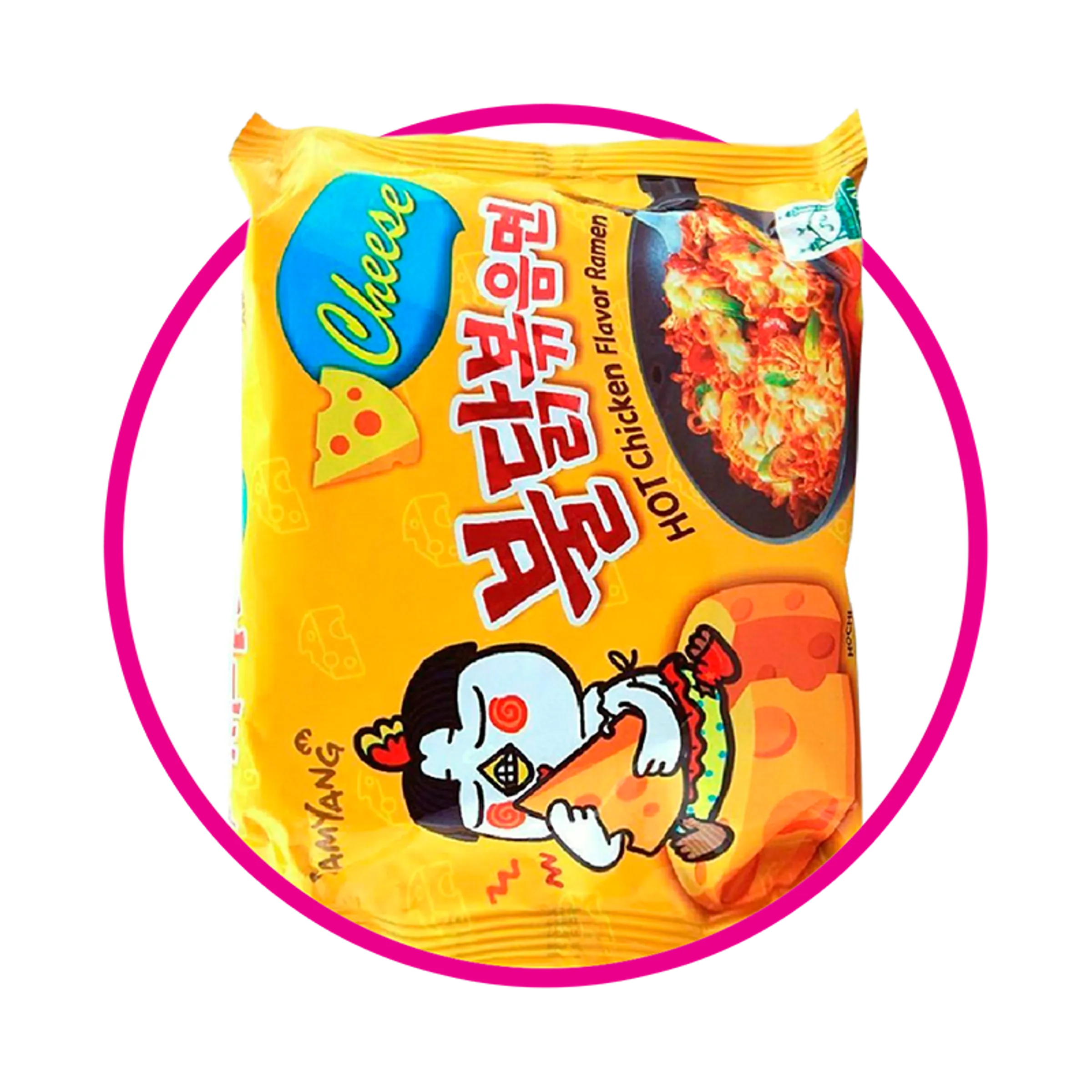 BULDAK PASTE CHEESE BOLSA 102.4G - KOKOROCAO | Dulces Internacionales