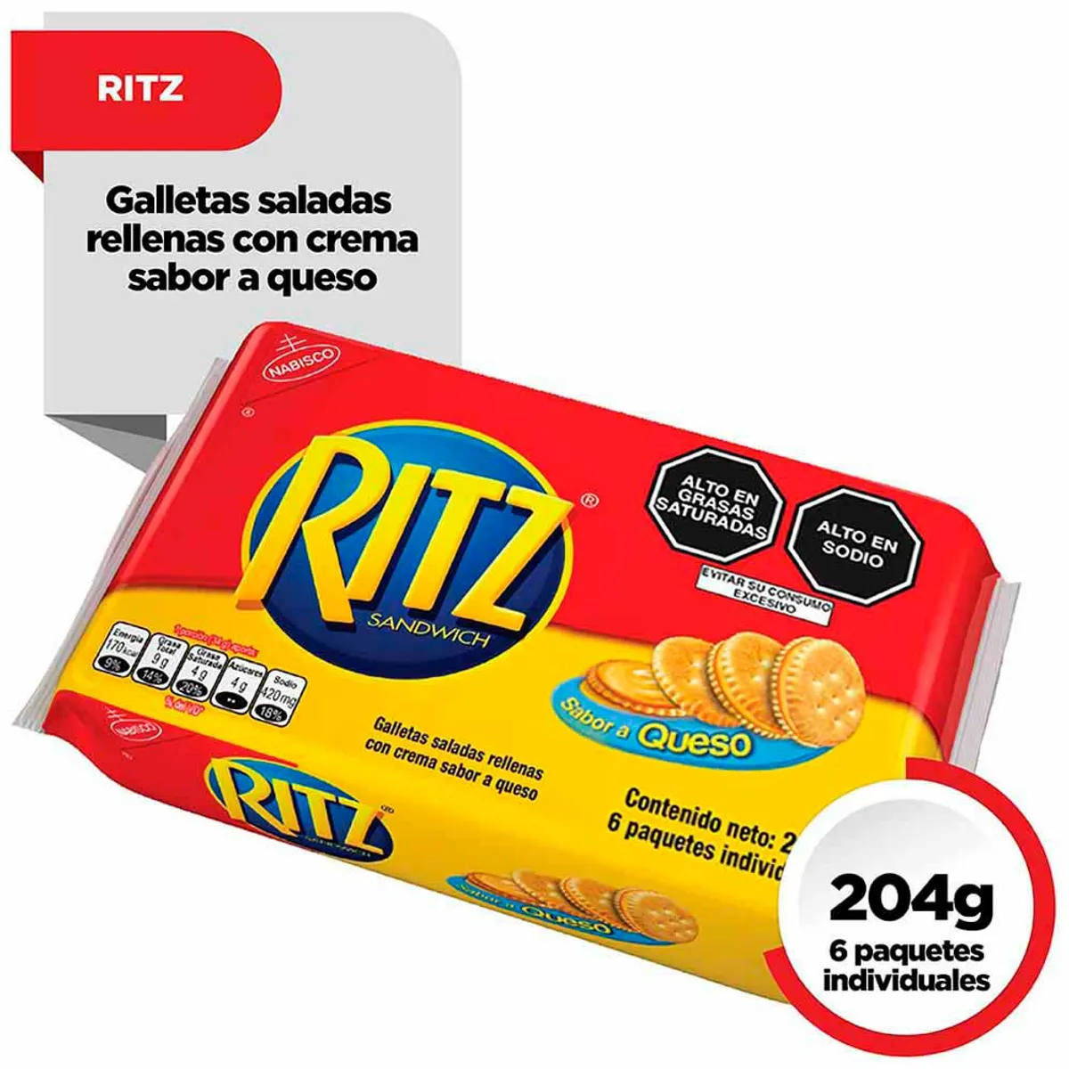 RITZ GALLETA QUESO 12 UND 30 G Super Del Corral, 49% OFF