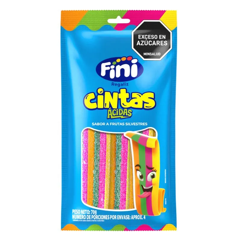 Gomas fini cintas acidas frutas silvestres x 70 grs - Supermercados La ...