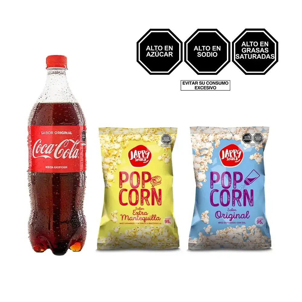 Pack (1 Pop Corn Jappy Extra Mantequilla 95 gr + 1 Pop Corn Jappy Snack ...