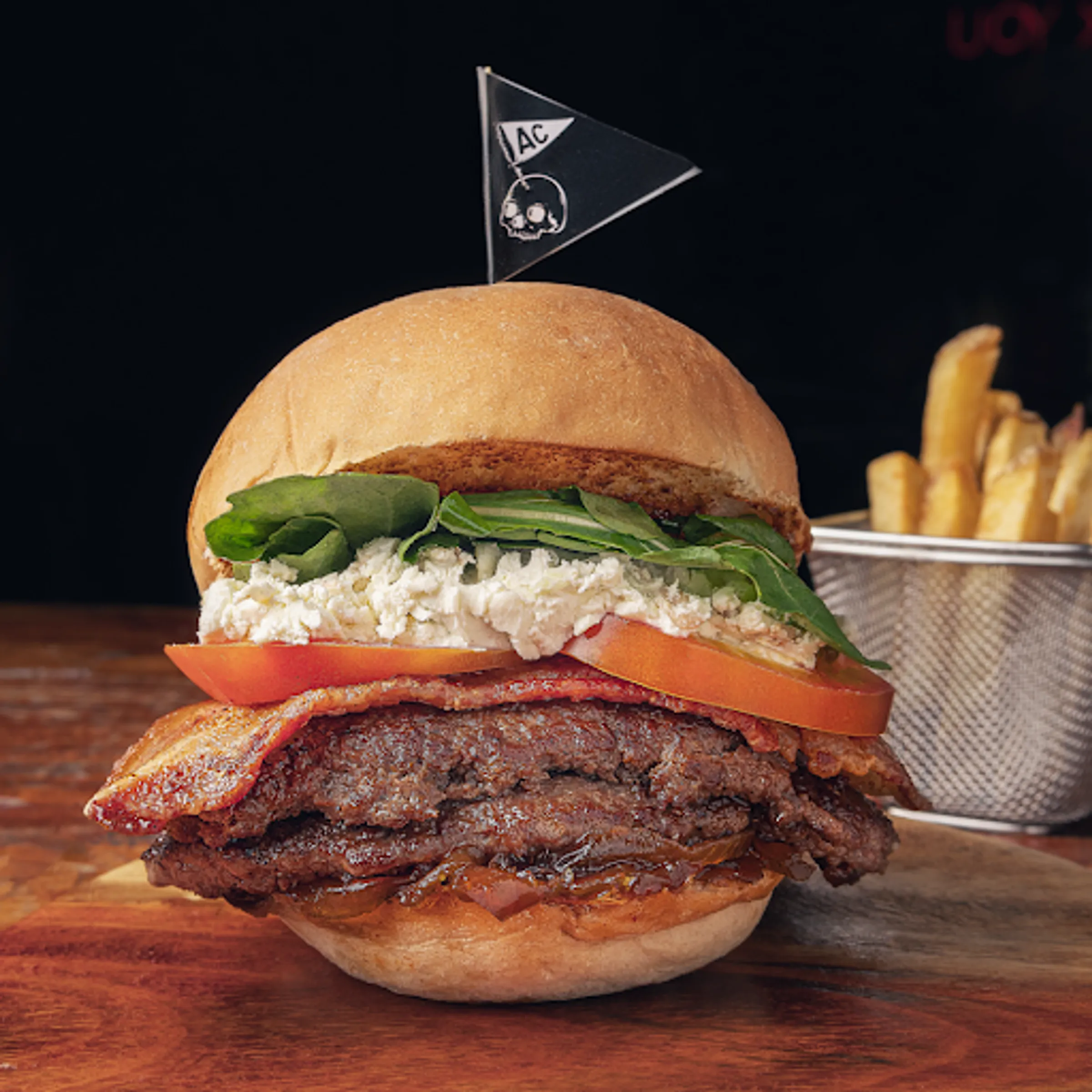 Hamb. Doble Creamy Blue en Combo - Animal Cocina | Street Food Gourmet ...