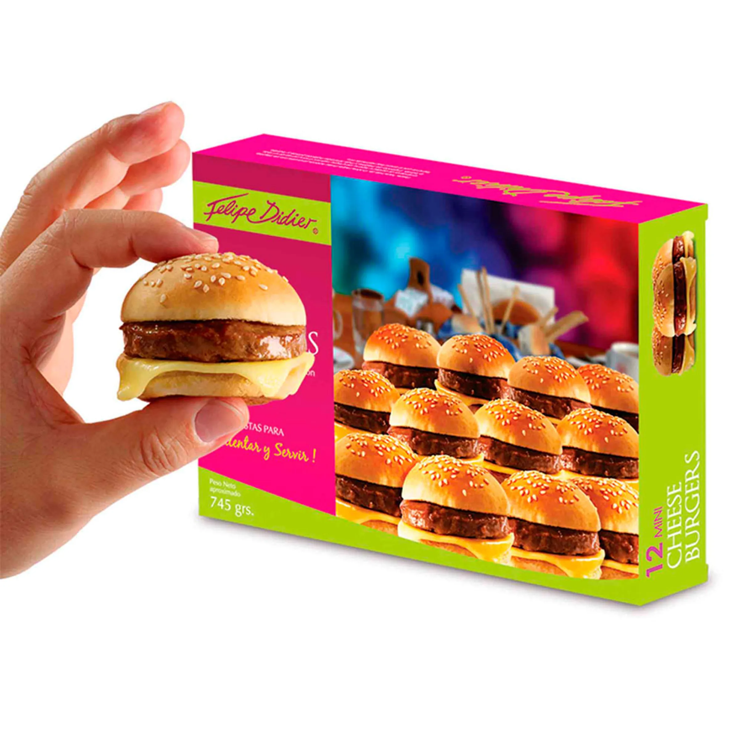 Mini cheese burger 12 un - Felipe Didier | Compra online
