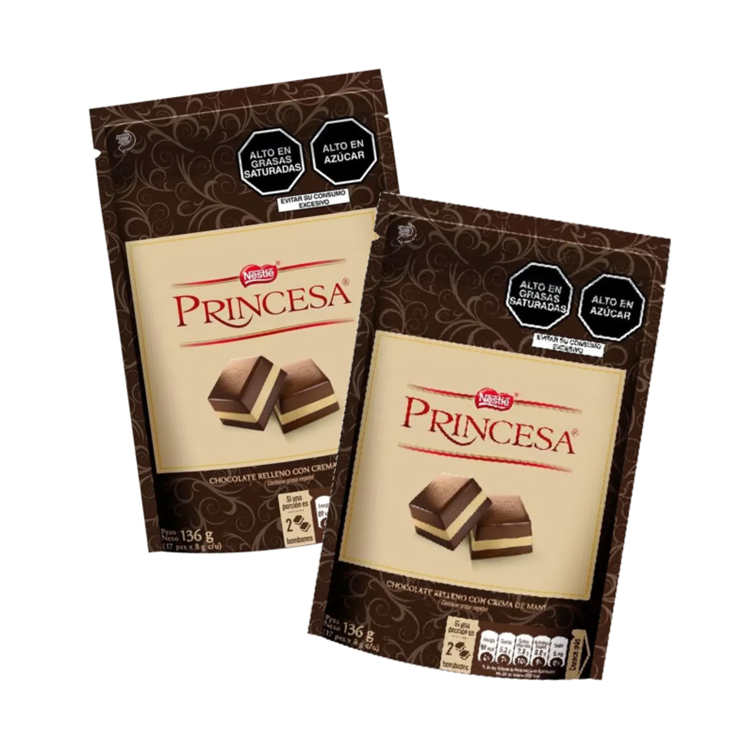 Pack (2 Chocolate Princesa Doypack x 136 Gr) - Tambo | Cada vez más cerca