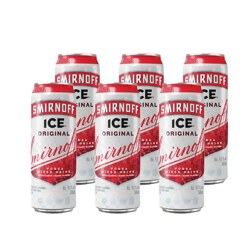 Pack 6 RTD Smirnoff Ice Red Lata 350 Ml - Tambo | Cada vez más cerca