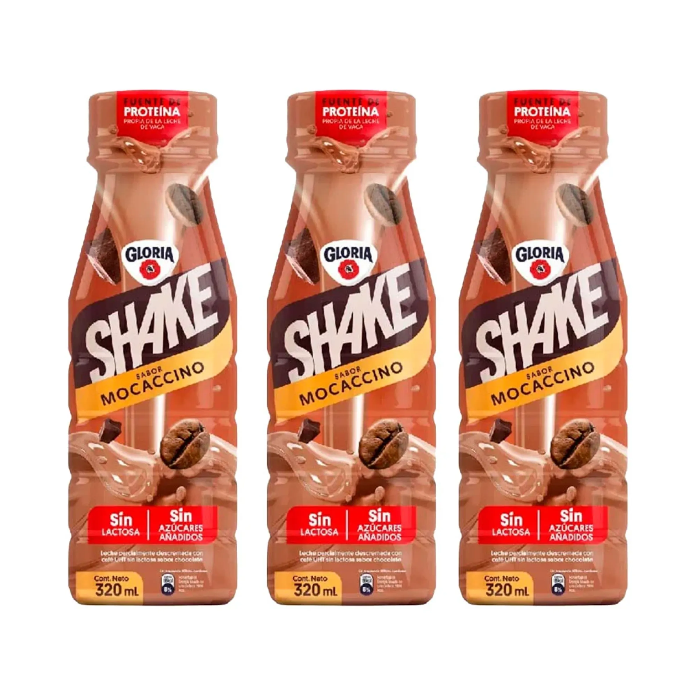 Pack (3 Bebida Lactea Uht Mocaccino Shake Gloria 320Ml) - Tambo | Cada vez más cerca