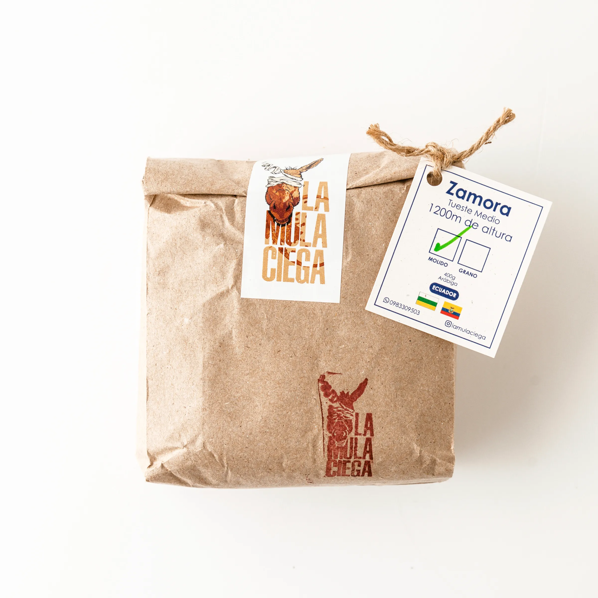 Café Zaruma 400g molido La Mula Ciega - OHM Orígenes | Tienda Online