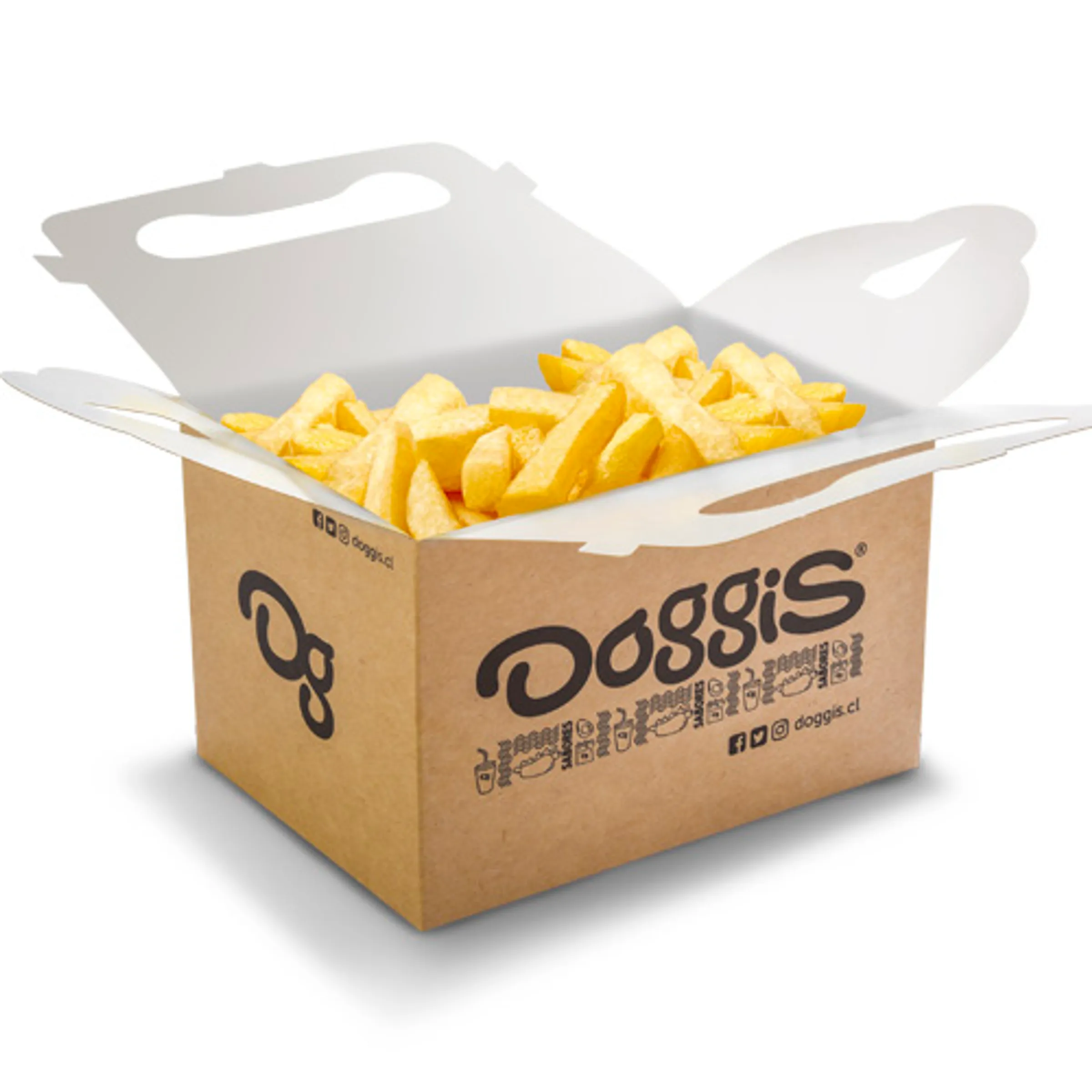 Caja de Papas - En Doggis siempre te apañamos con el mejor Hot Dog