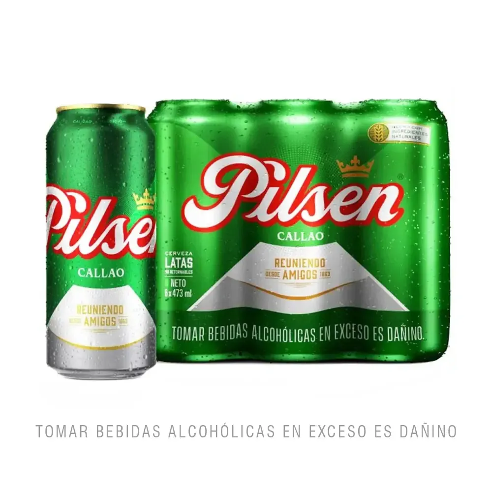Cerveza Pilsen Callao Six Pack Lata 473 ml - Tambo | Cada vez más cerca