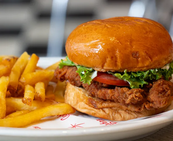 Crispy Chicken Breast Sandwich - Johnny Rockets | ¡Burgers, shakes ...