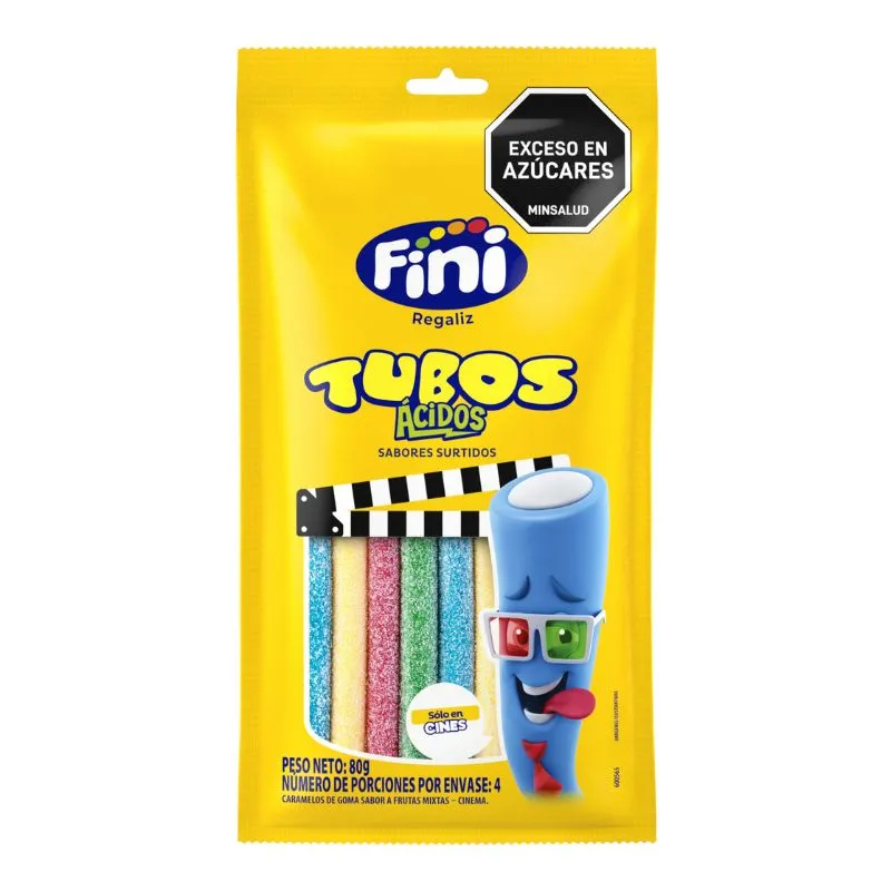 Gomas fini tubos acidos sabores surtidos x 80 grs - Supermercados La 80 ...