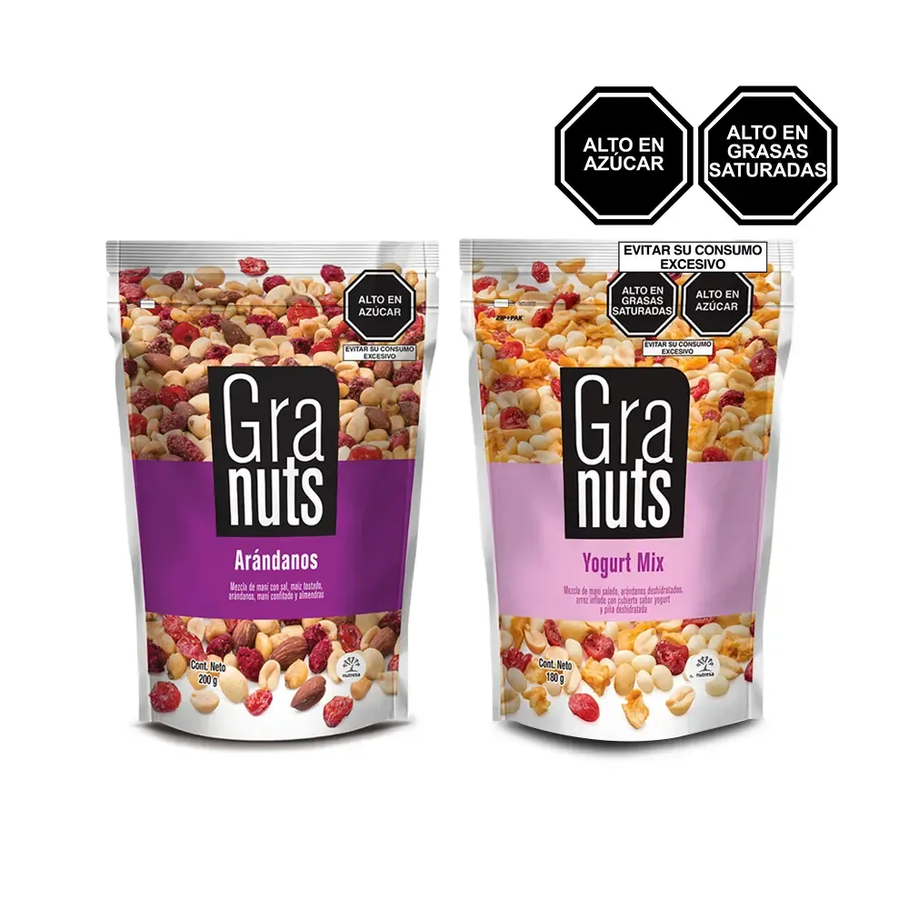 Pack (1 Mix De Arándanos granuts 200 gr + 1 Yogurt Mix granuts 180 gr ...