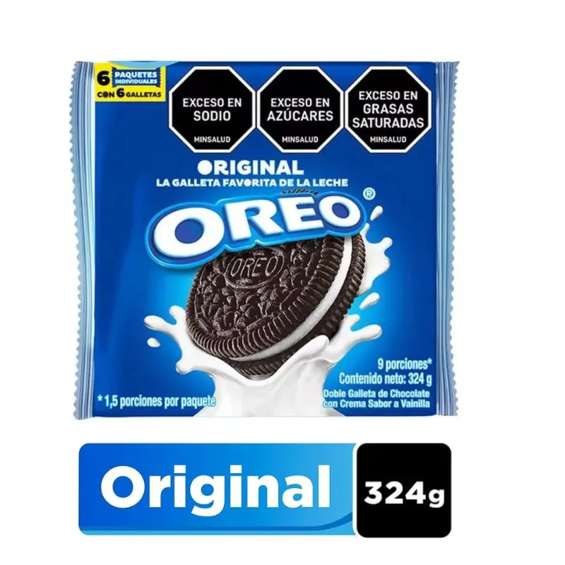 GALLETAS OREO ORIGINAL X 324 GRS 6 UNDS - Supermercados La 80 | Compra online