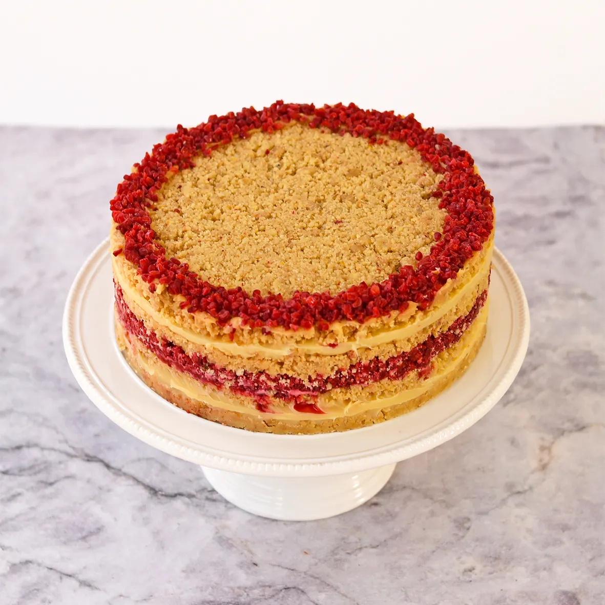 Torta Caluga Nuez Frambuesa - LA DULCERÍA APOQUINDO / Tradición ...