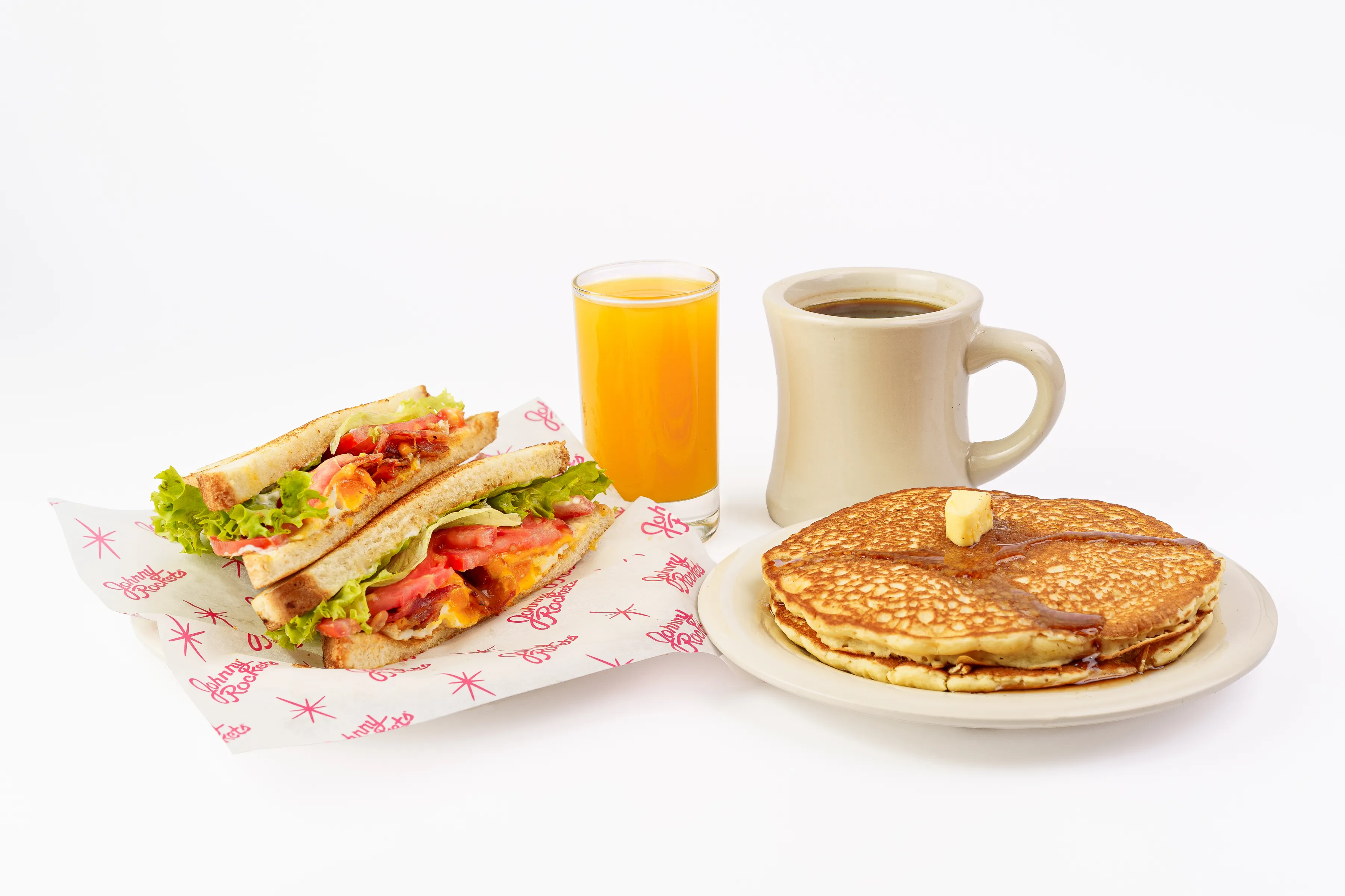 Belt Sandwich + Pancakes - Johnny Rockets | Burgers, shakes, fries & fun!