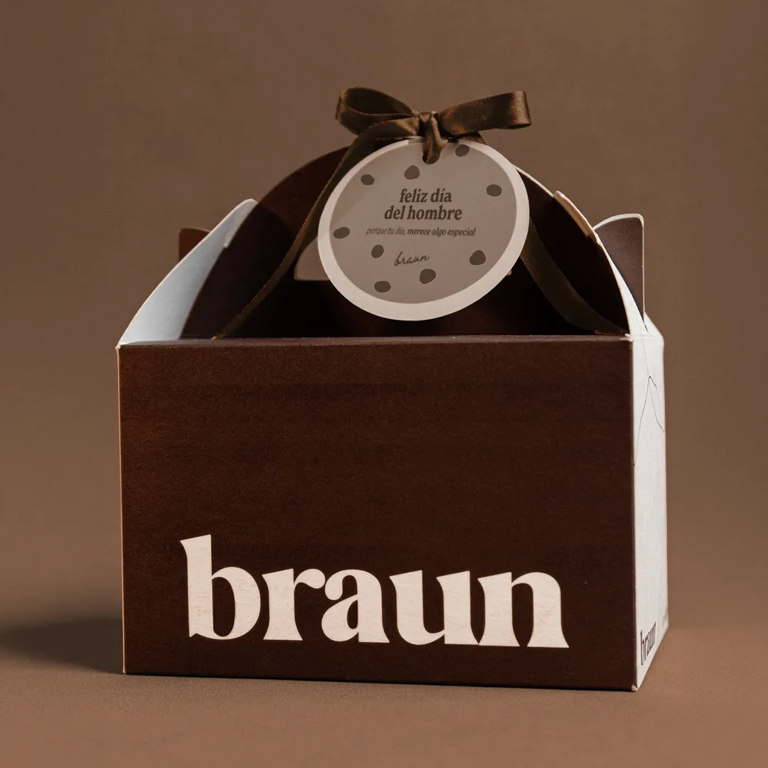 Caja 4 Galletas Edición Día del Hombre - braun cookies | galletas ...