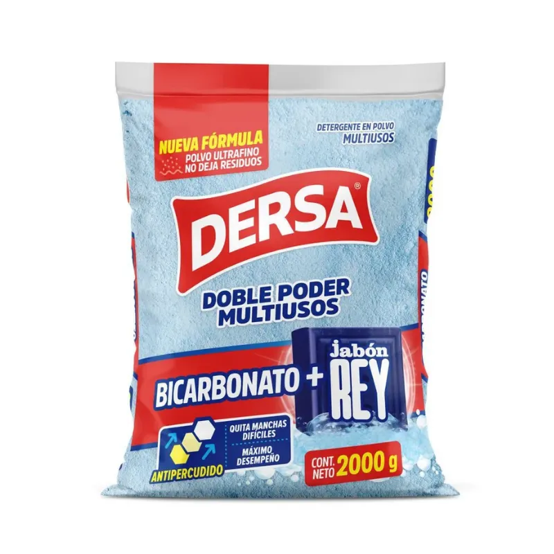 DETERGENTE DERSA DOBLE PODER BICARBONATO+REY 2000G - Supermercados La ...