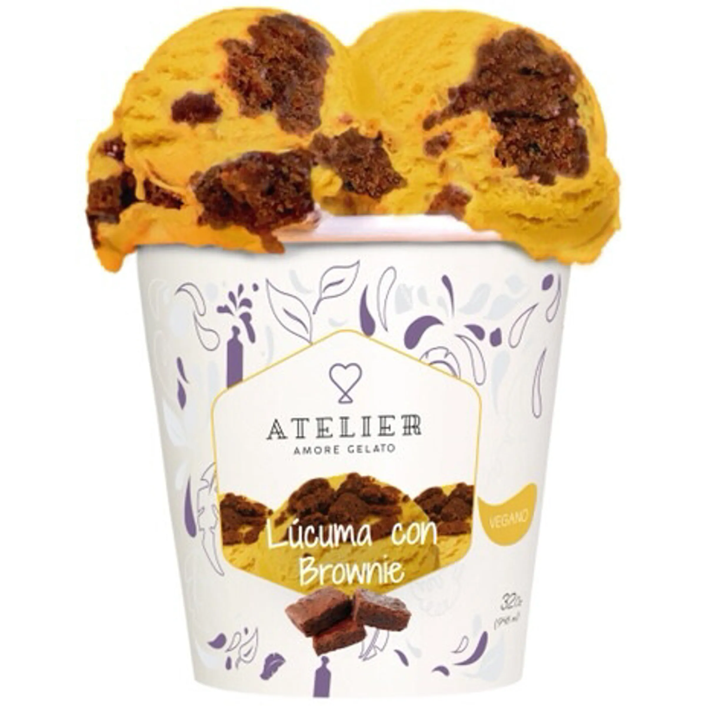 Helado Lúcuma con brownie 1 Litro - La Casa del Alfajor | El que viene ...