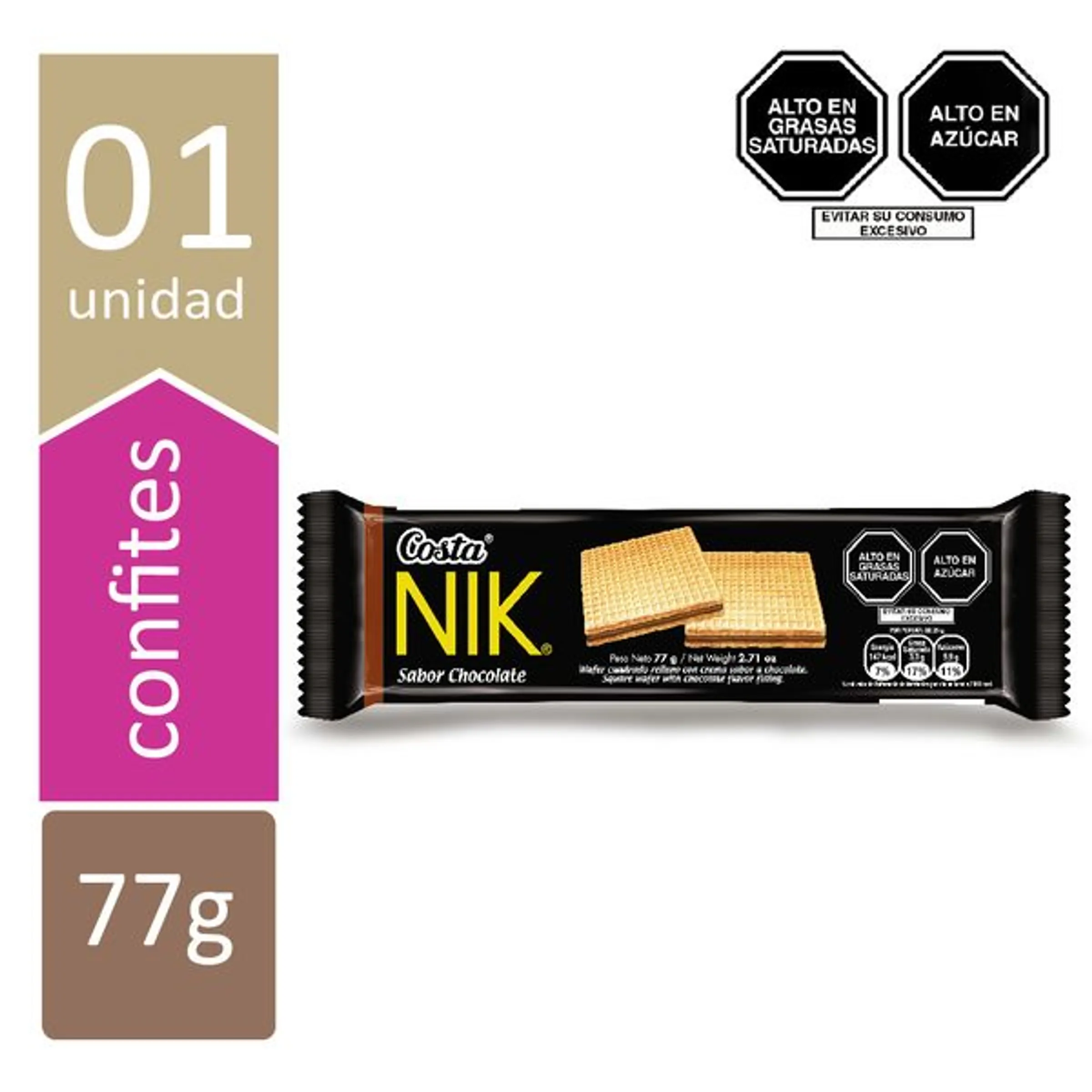 Wafer Nik Chocolate 72 g - Tambo | Cada vez más cerca