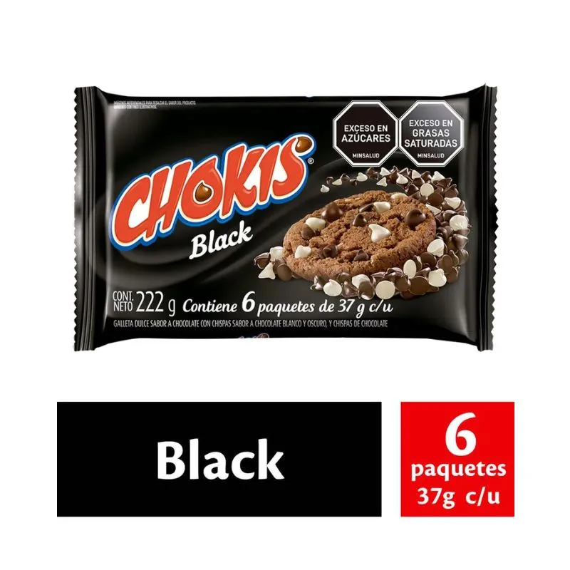 6 galletas chokis black x 37 grs - Supermercados La 80 | Compra online