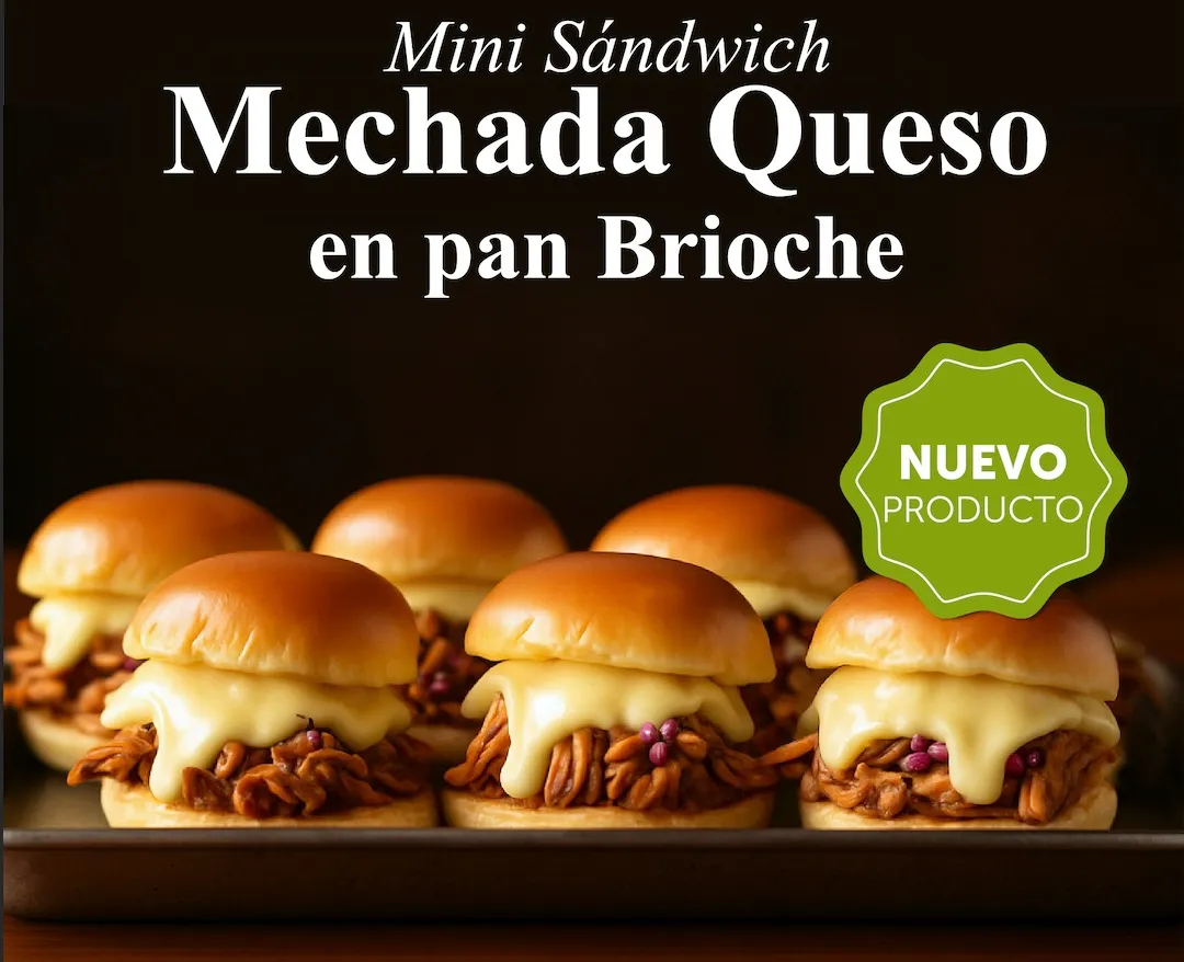Mini Sandwich mechada queso en pan brioche 6 unid. - Felipe Didier ...