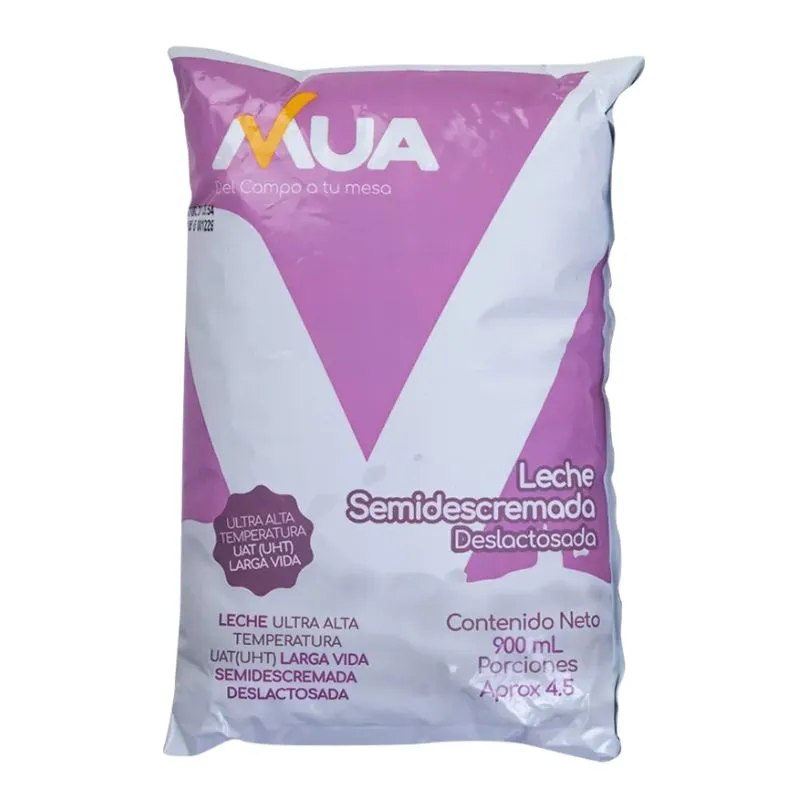 LECHE MUA SEMIDESCREMADA DESLACTOSADA 900ML UHT - Supermercados La 80 ...