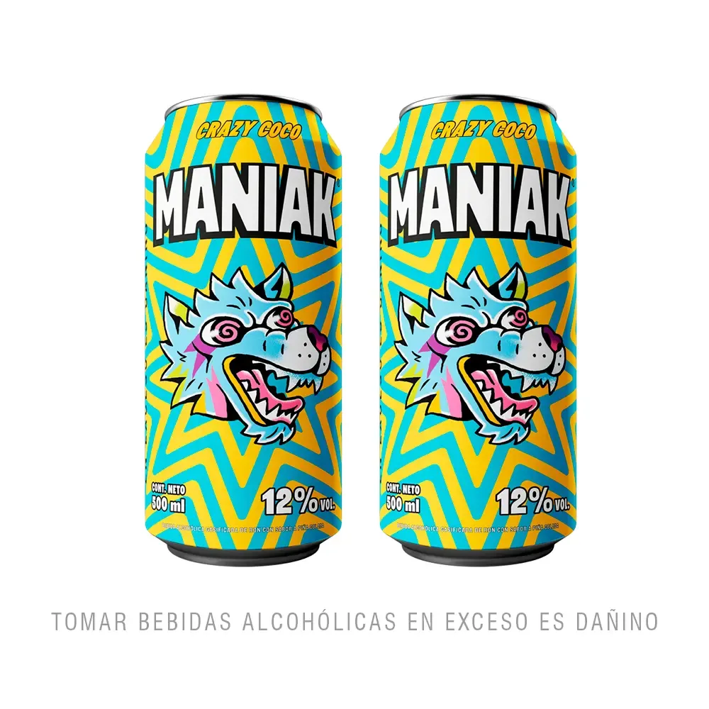 Pack 2 RTD Maniak Crazy Coco Lata 500 ml - Tambo | Cada vez más cerca