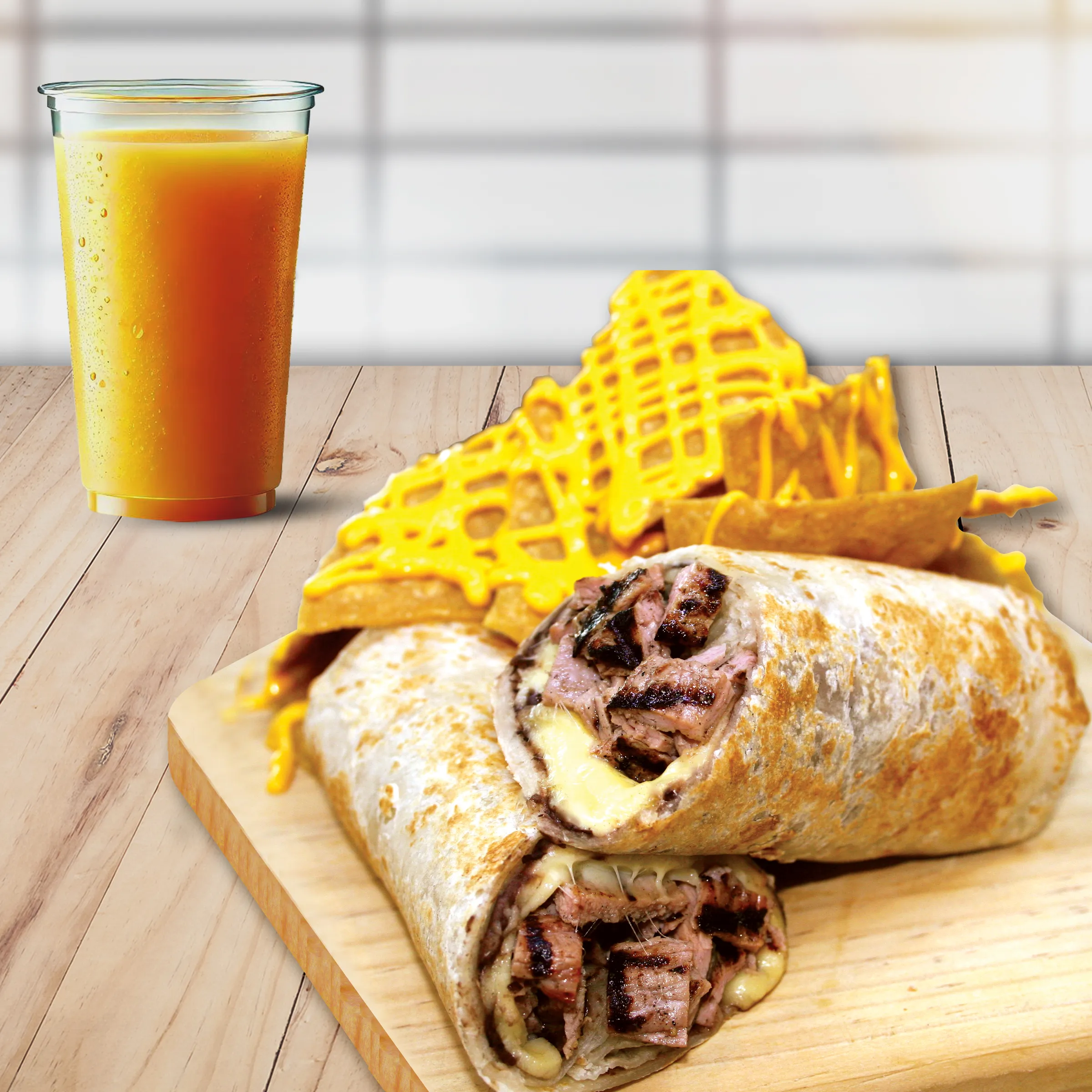 Combo burrito de arrachera - Burritos Grill y algo más...