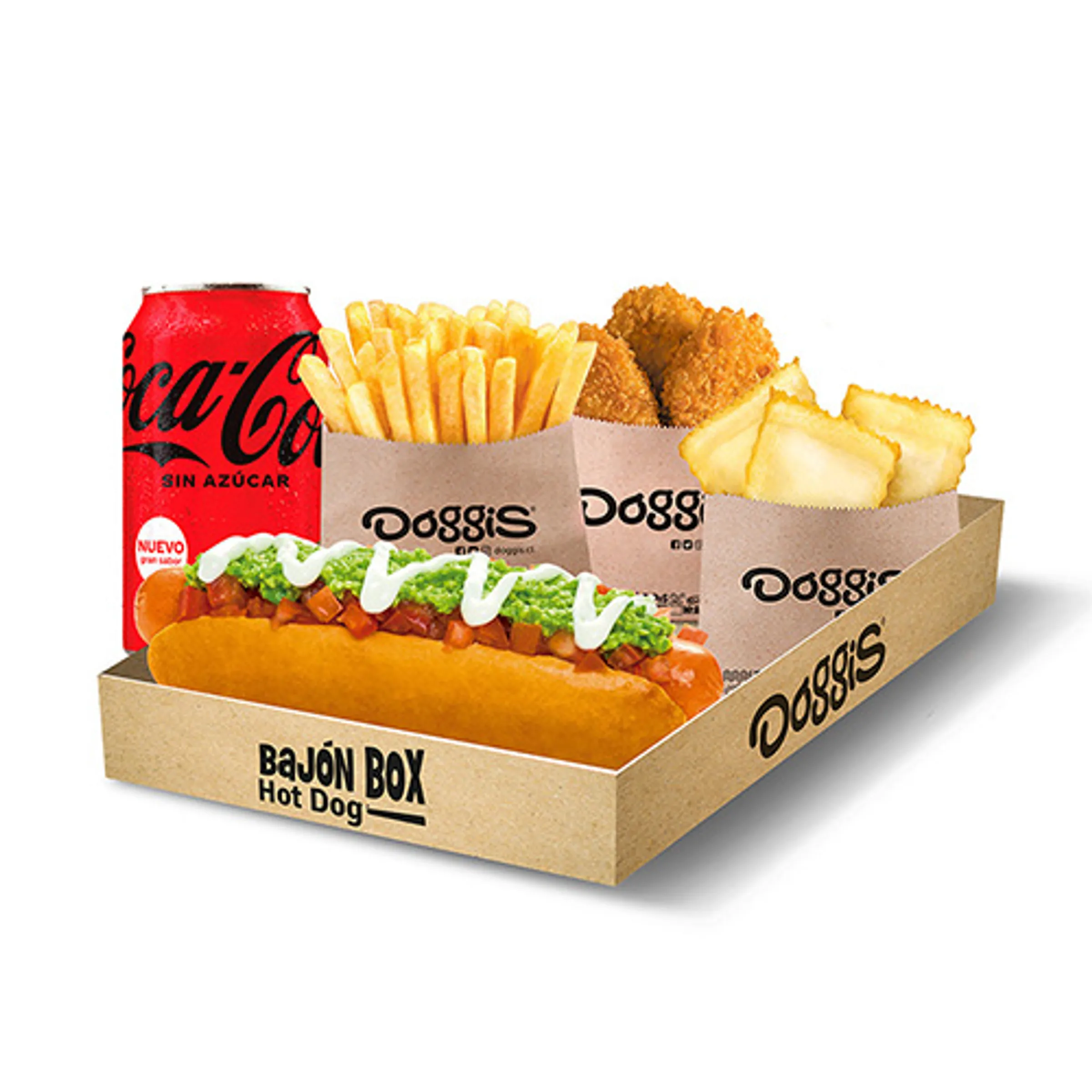 Bajón Box Hot Dog - En Doggis siempre te apañamos con el mejor Hot Dog
