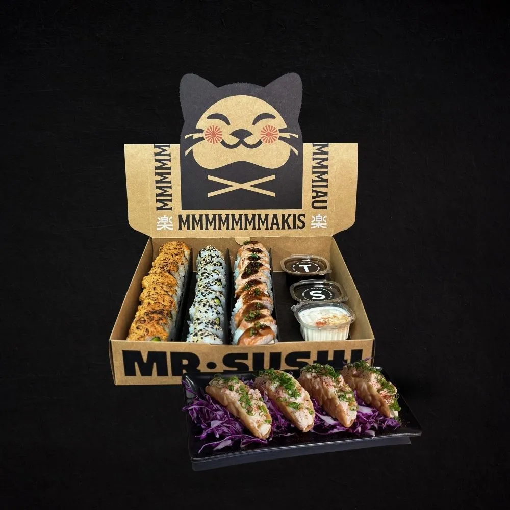 Super Maki Box + Neki Taco (4 piezas) - Mr. Sushi | Pide online