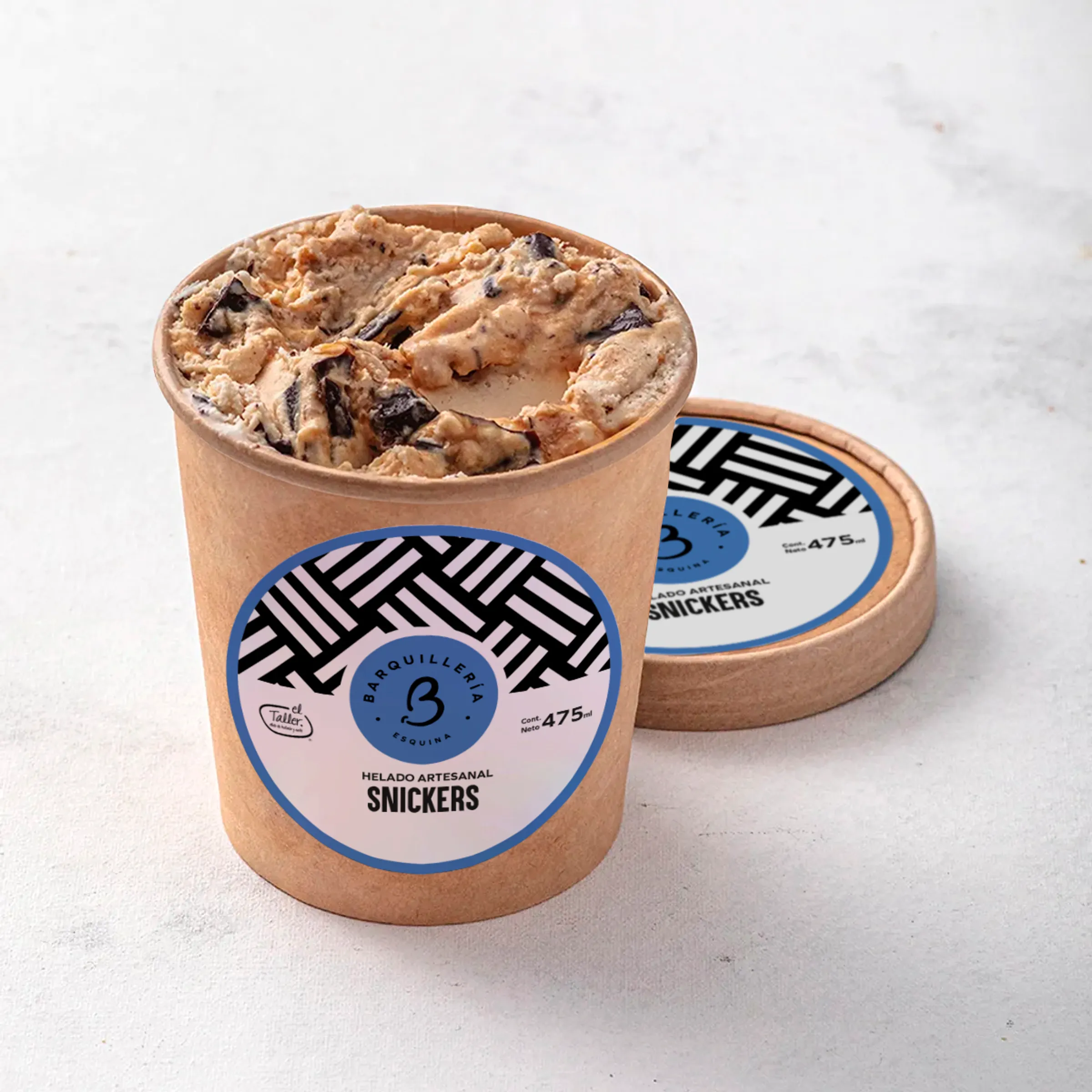 Helado Snickers - Barquillería Esquina. Lo rico se disfruta más si se ...