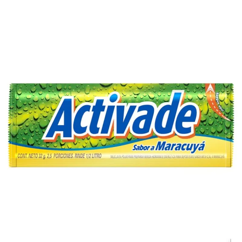 BEBIDA INSTANTANEA ACTIVADE HIDRATANTE MARACUYA 1/2L X 36 GRS ...