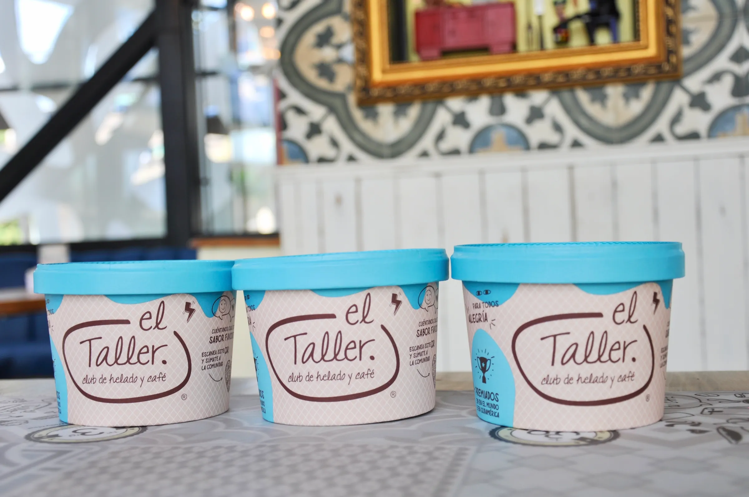 3 Potes de Helado 475 ml - El Taller - Club de Helado y Café