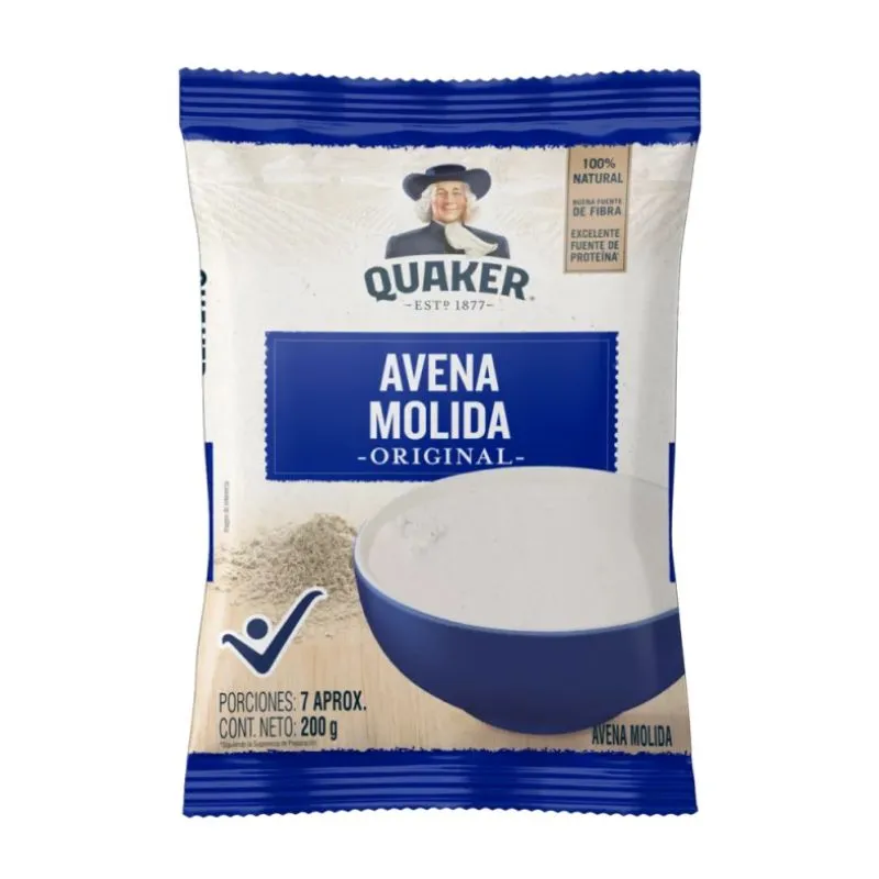 AVENA QUAKER MOLIDA 200G ORIGINAL - Supermercados La 80 | Compra online
