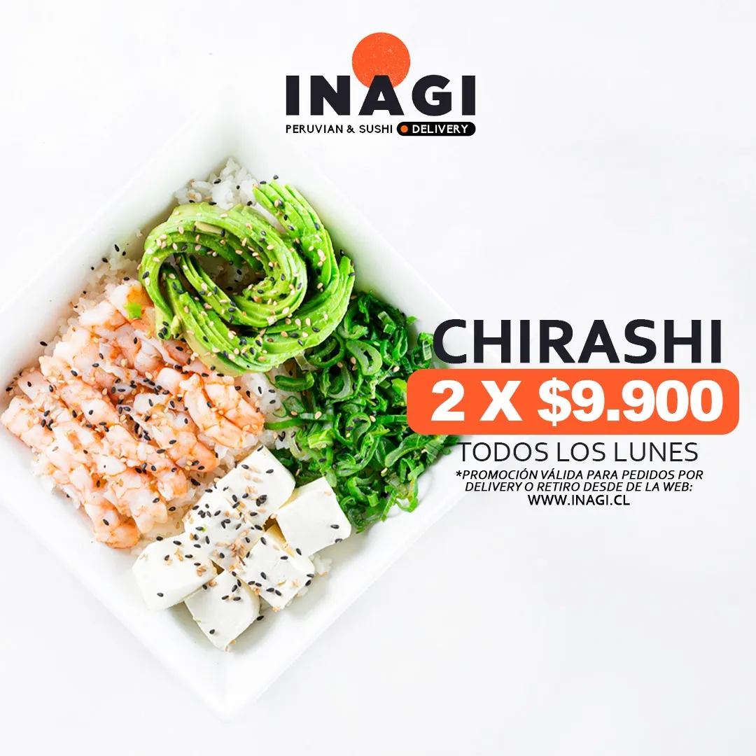 Chirashi 2 $9.990 - Inagi - Comida peruana y sushi nikkei - Restaurante ...