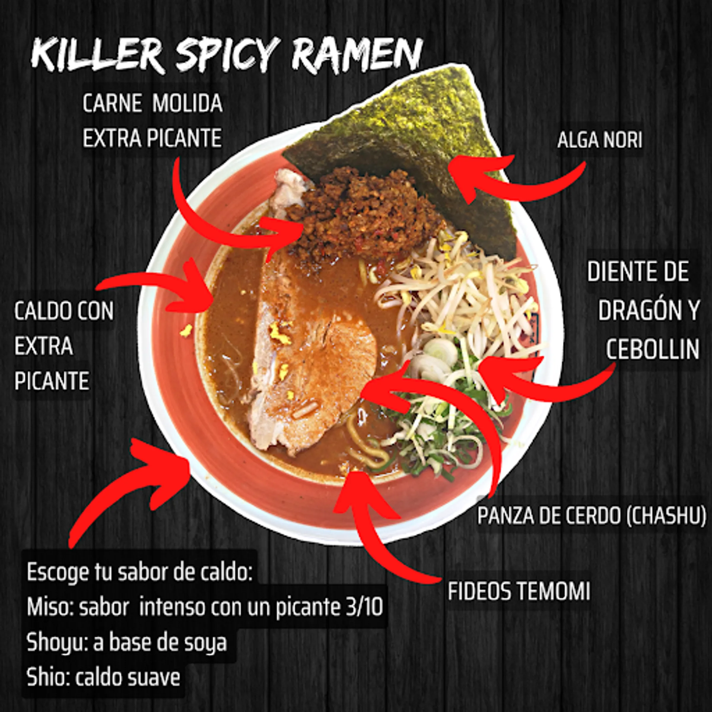 Killer Spicy Ramen - Ramen Ryoma | Restaurante de ramen