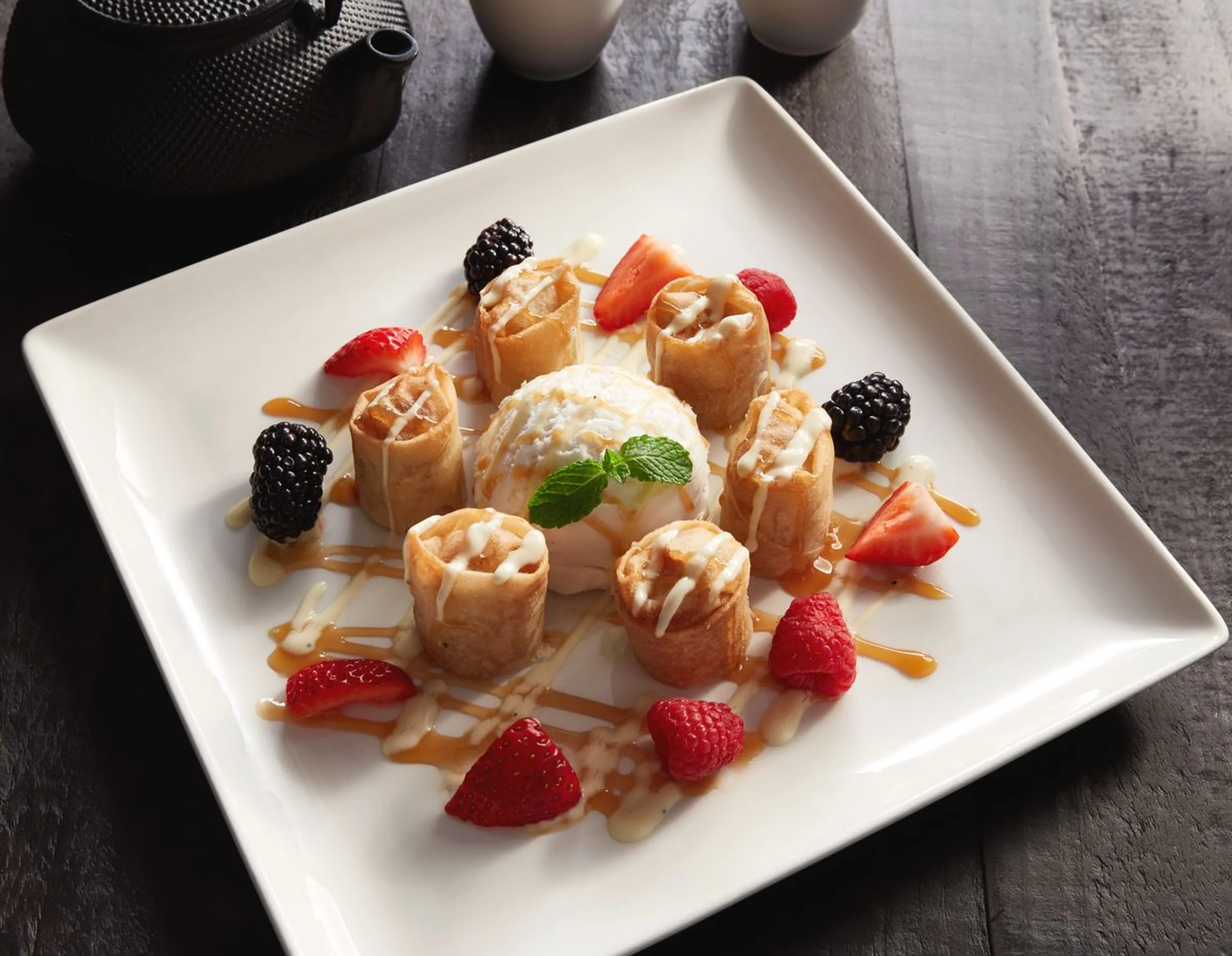 Banana spring rolls - P.F. Chang's | Cocina asiática realmente ...