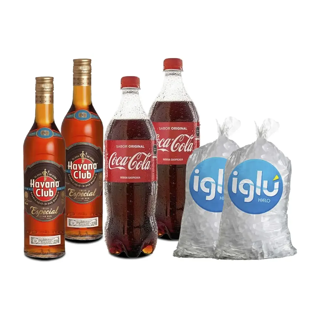 Pack 2 Ron Havana Club Añejo Especial 700 ml + 2 Coca Cola 1Lt + 2 ...
