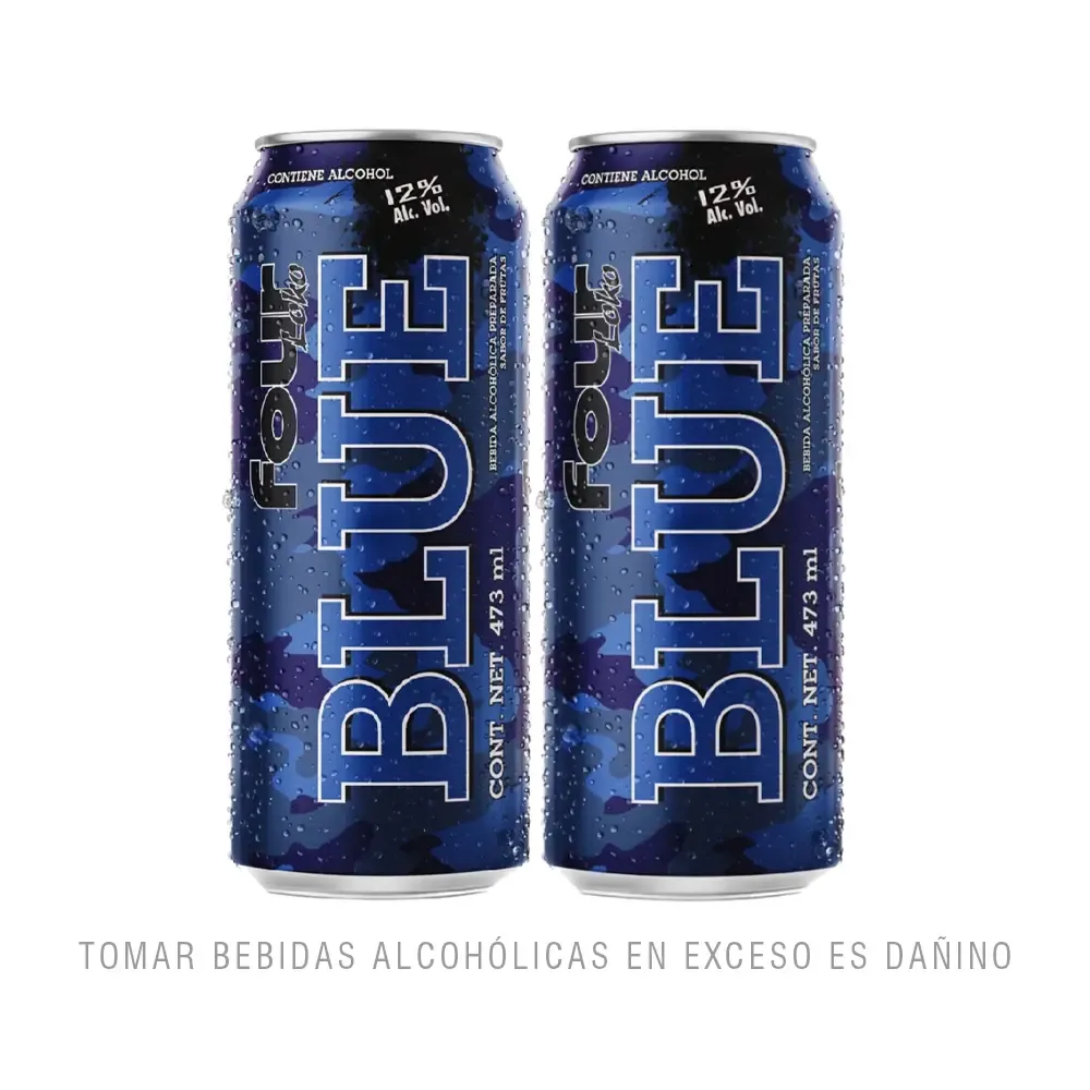 Pack (2 Rtd Four Loko Blue x 473 Ml) - Tambo | Cada vez más cerca