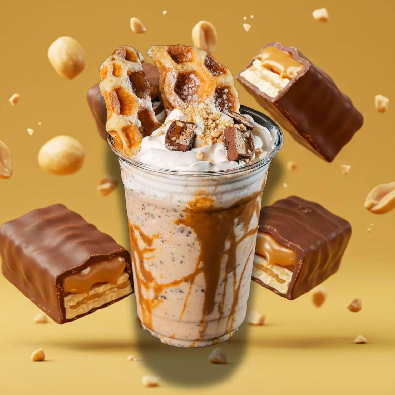 Milkshake Snickers - Happy Days Waffles | Delivery y Retiro