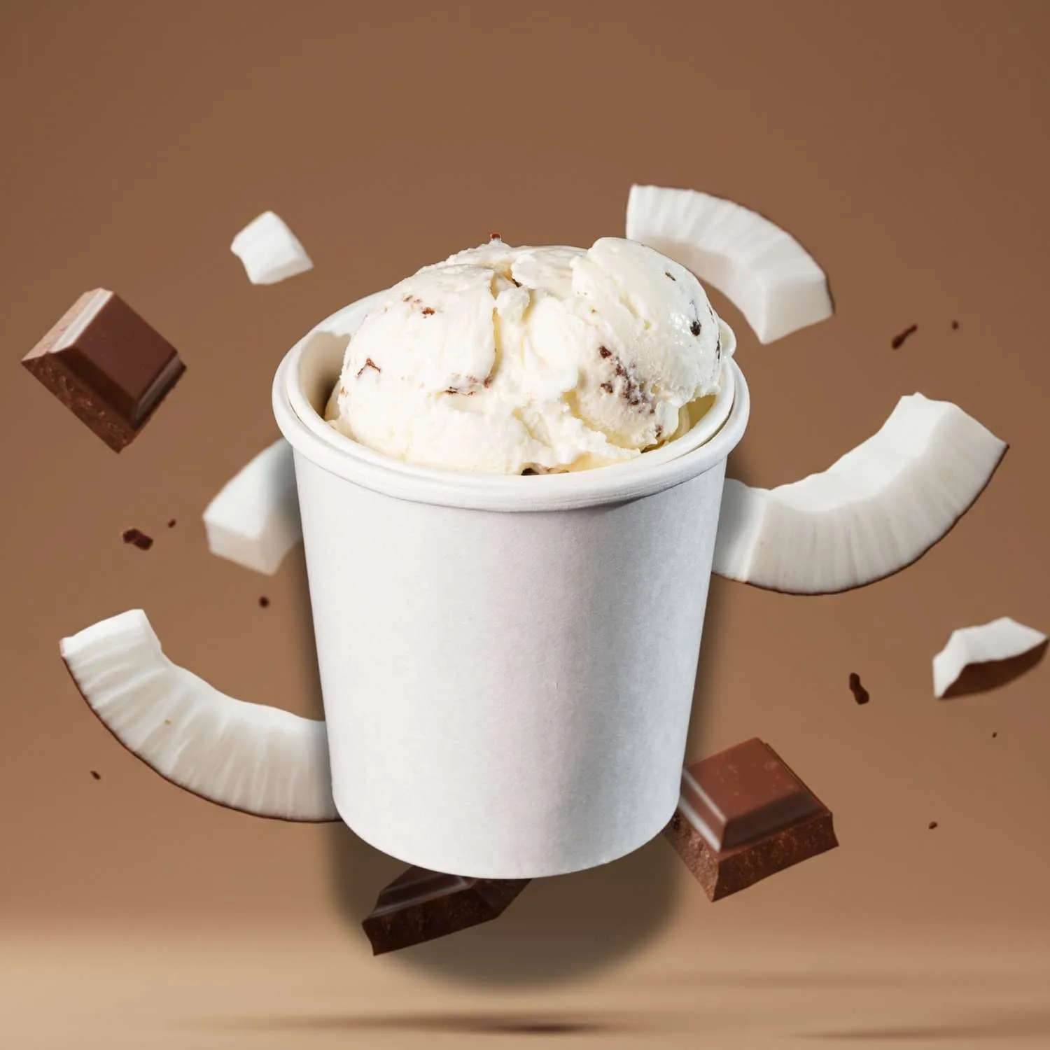 Happy Gelato de Coco y Chocolate - Happy Days Waffles | Delivery y Retiro
