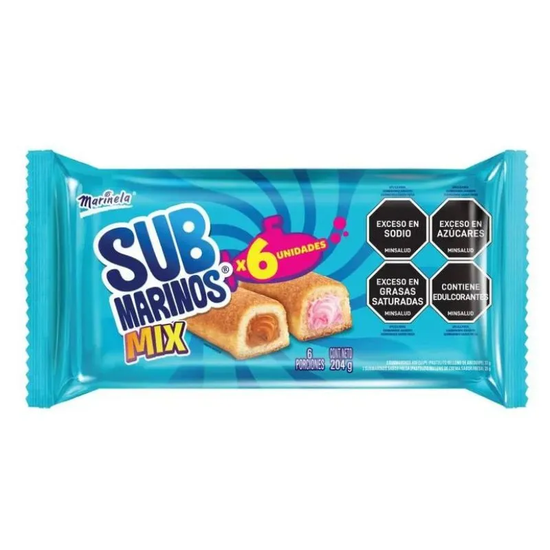 SUBMARINOS MIX MARINELA X 204 GRS 6 UNDS - Supermercados La 80 | Compra ...