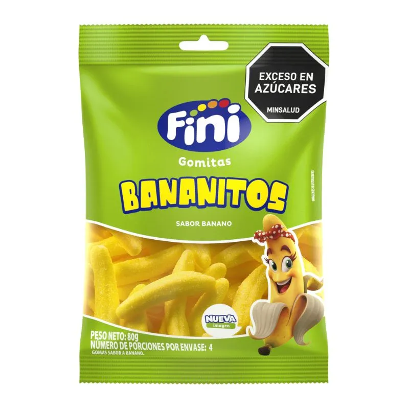 Gomitas fini bananitos x 80 grs - Supermercados La 80 | Compra online
