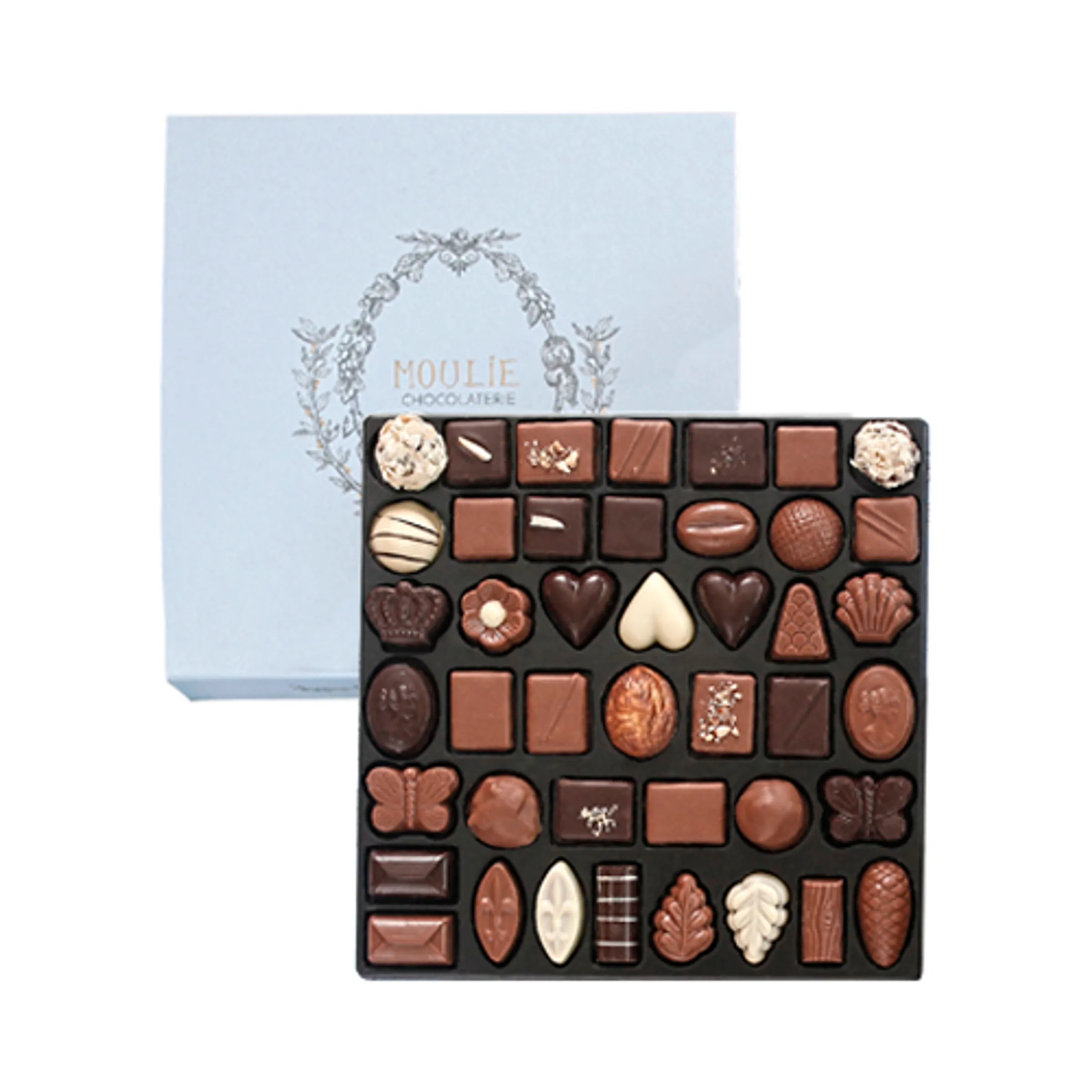 329 - Caja bombones 440grs - Moulie Chocolaterie - Chocolatería de ...