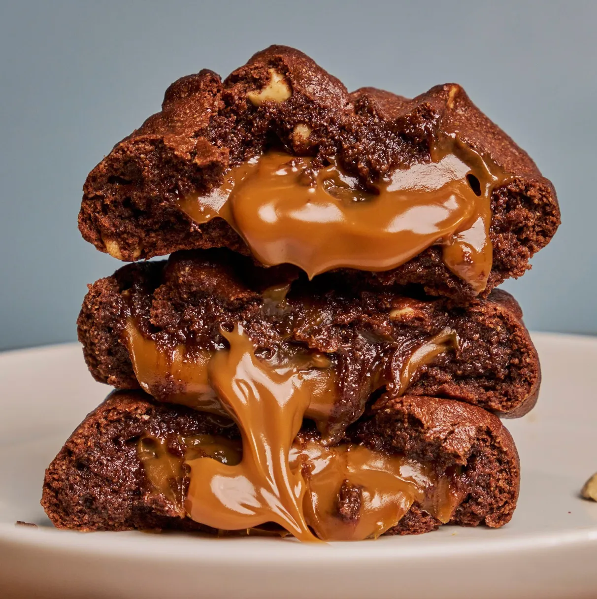 Healthy Brownie & Dulce de Leche - Braun Cookies | galletas & soft serve